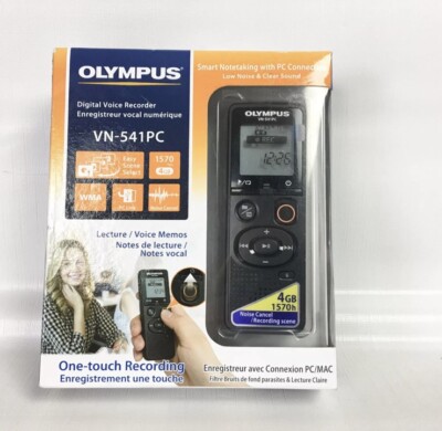 Olympus Digital Voice Recorder VN-541PC One Touch Smart Notetaking PC ...