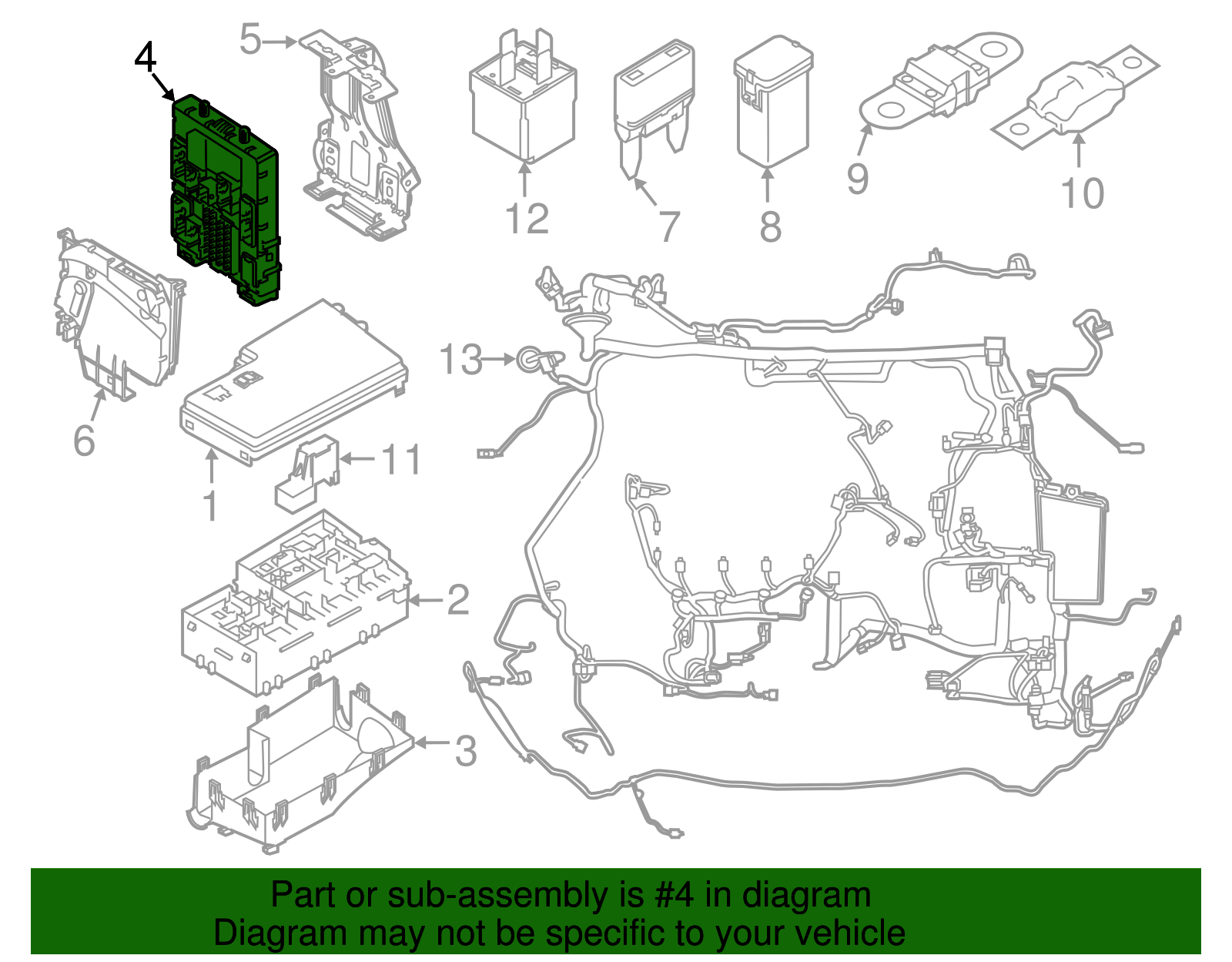 Genuine Ford Panel Assembly - Fuse Junction Jv6z-14a068-f for sale ...