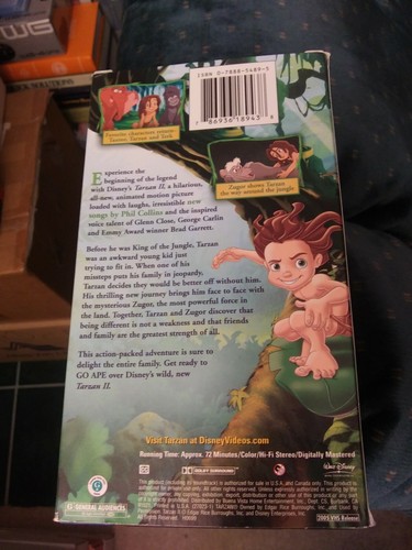 Walt Disney Tarzan II The Legend Begins VHS 2005 cartoon ONLY ONE ON ...