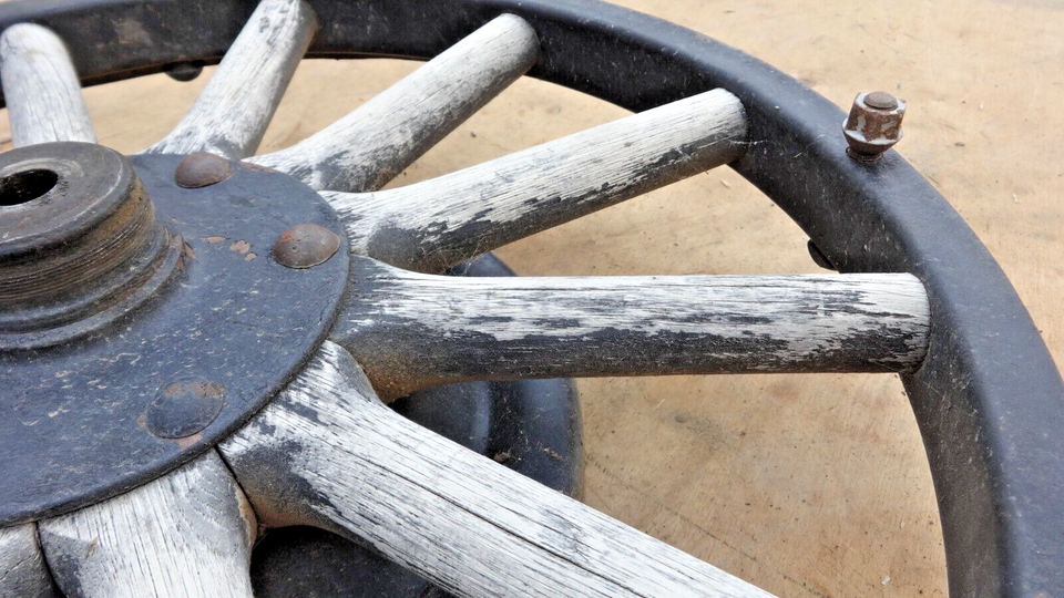 1926-1927 Ford Model T 21" Rear Wood Spoke Wheels Hubs Drums Original ...
