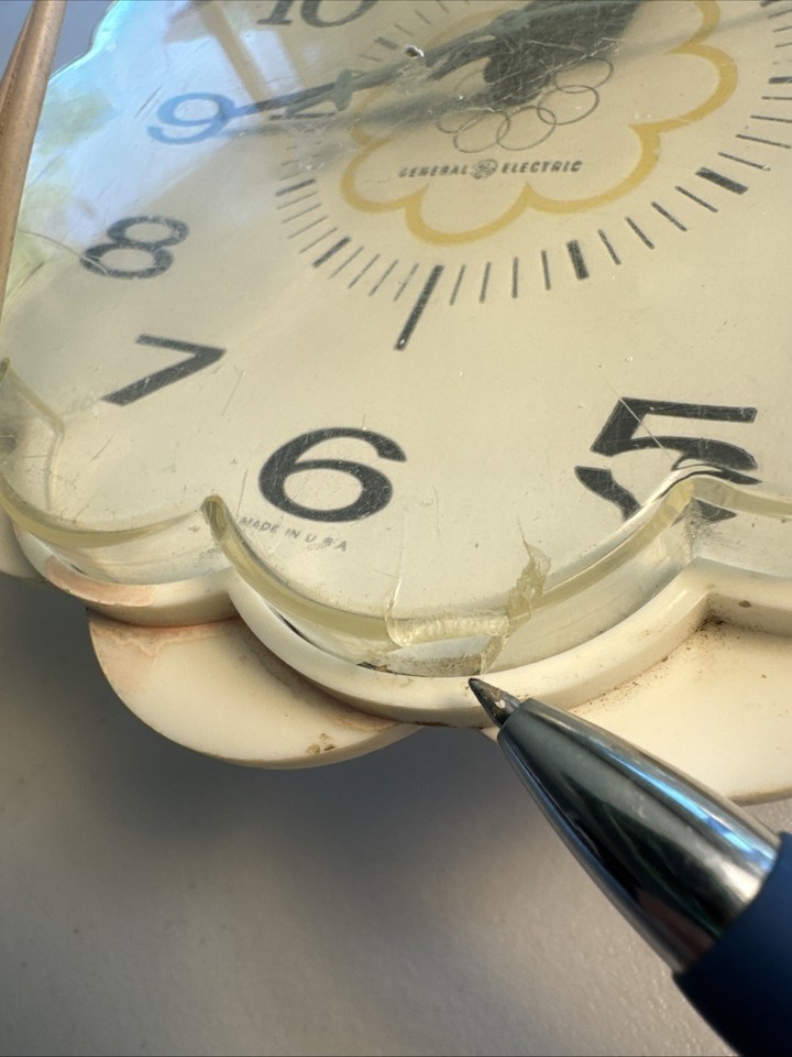 GE General Electric Clock Model 2150 Daisy 1970's Vintage Electric 7 ...
