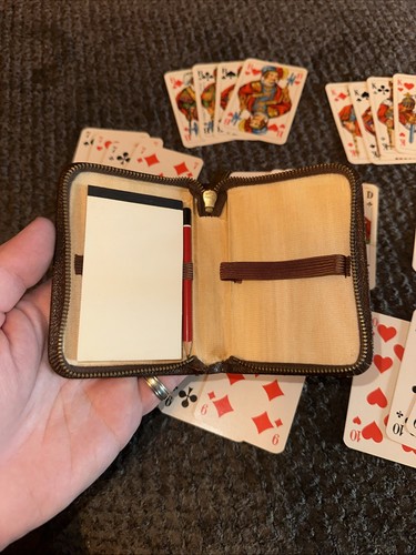 Vintage German Playing Cards 32/32 Skat In Case With Paper Pencil Nice ...