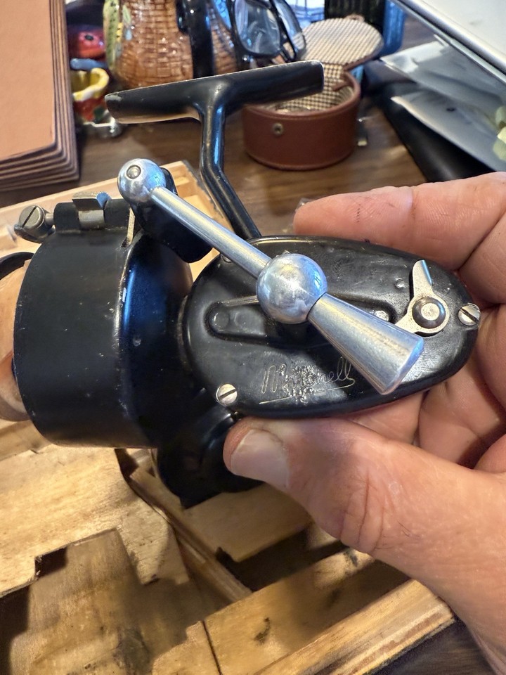 ~ Vintage Very Early MITCHELL Spinning Reel in Original BLUE Box ~ LOOK ...