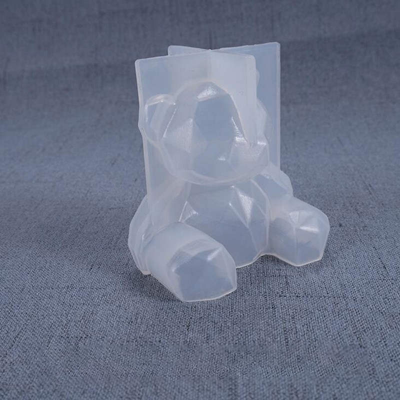 3D Soft Silicone Bear Mould Epoxy Resin Craft Making DIY Nail Jewellery ...
