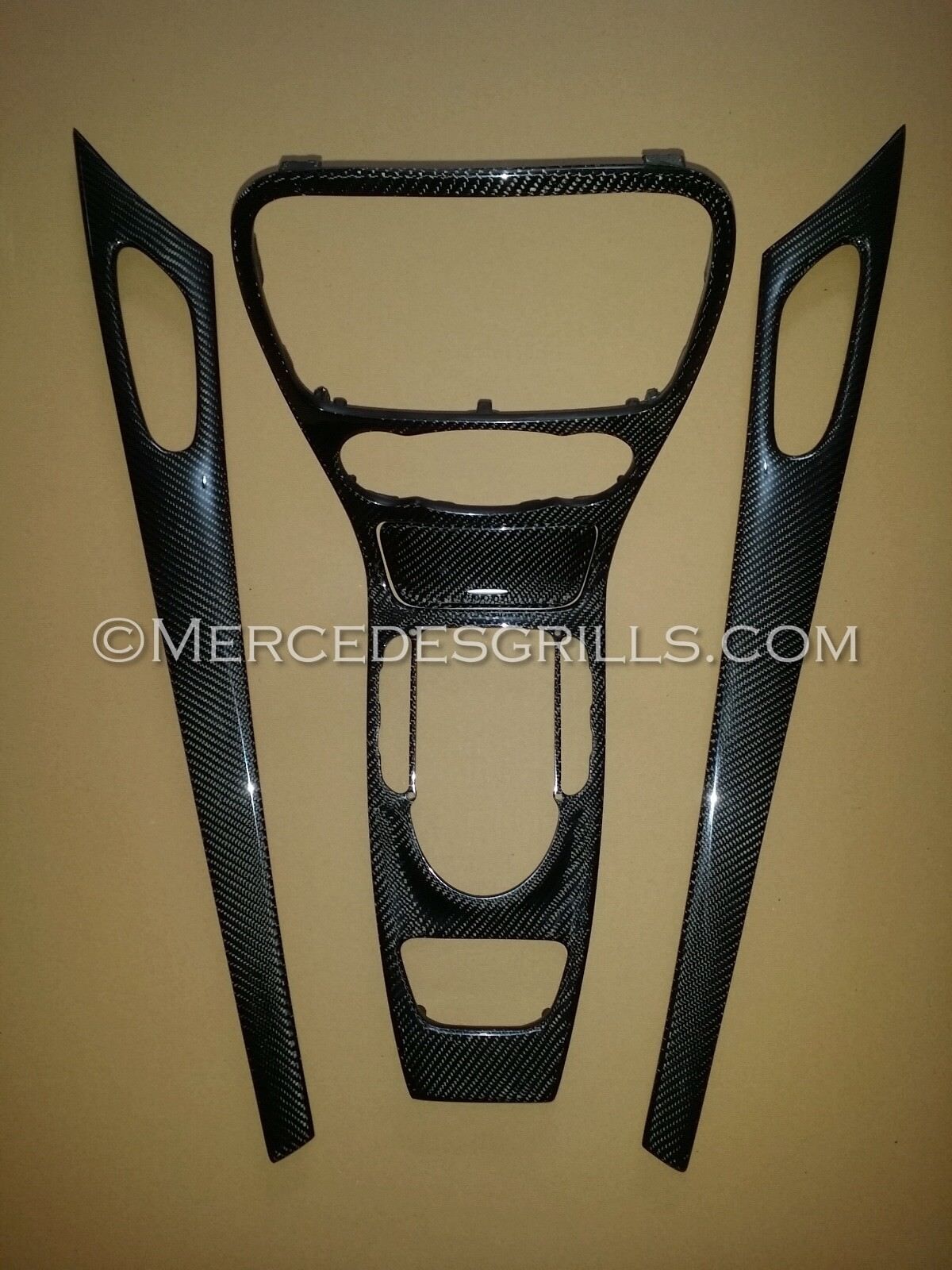 Mercedes SL R230 Carbon Fiber Complete 12 Piece Interior Trim AMG, 2002 ...