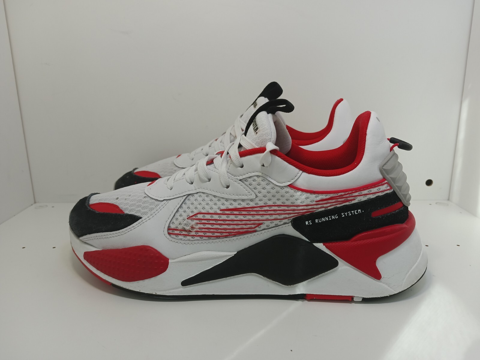 Puma RS-X Running System Low Men's Shoes White Red 37… - Gem