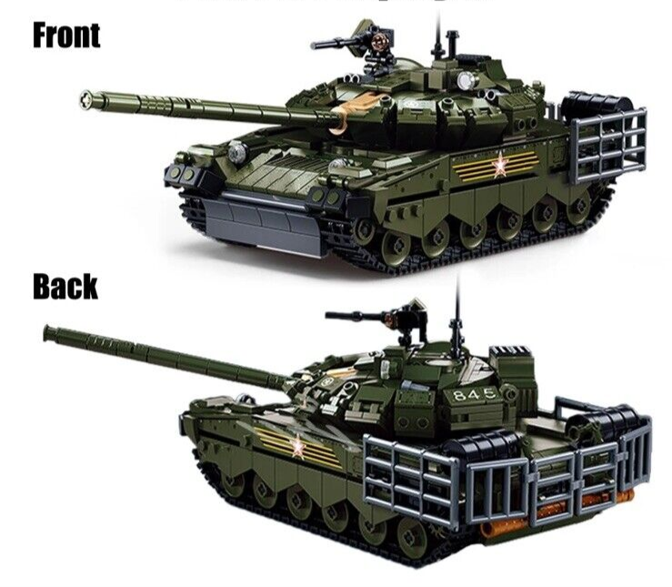 T80 Tank M38-B1178 T-80BVMS Tank 798 pcs Building Block In Original Box ...