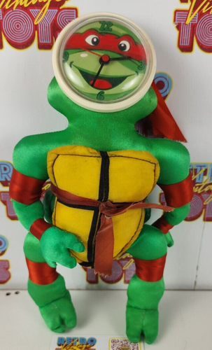 TMNT Ninja Turtles 1991 Mirage Rare Clock Watch Plush Vintage Tested ...