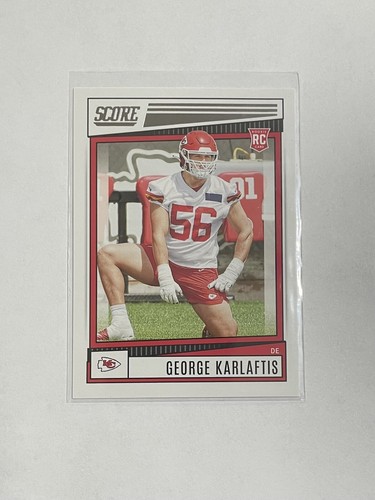 2022 Panini Score George Karlaftis Rookie Card RC #314 - Kansas City ...