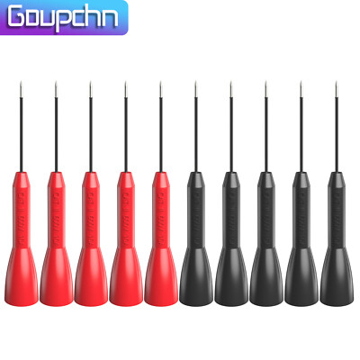 10PCS Multimeter Test Probes Needle Pins 1mm Insulated Back Probes with ...