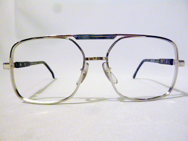 Vintage REGENCY EYEWEAR LN Silver 55/20 Navigator Eyeglass Frame New ...