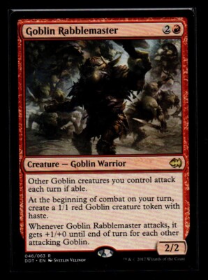 MRM ENGLISH Ma tre pl b ien gobelin - Goblin Rabblemaster MTG Magic D&D ...