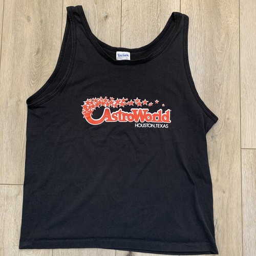 AstroWorld 80’s Vintage Black Tank Top Shirt Houston Texas 50/50 | eBay