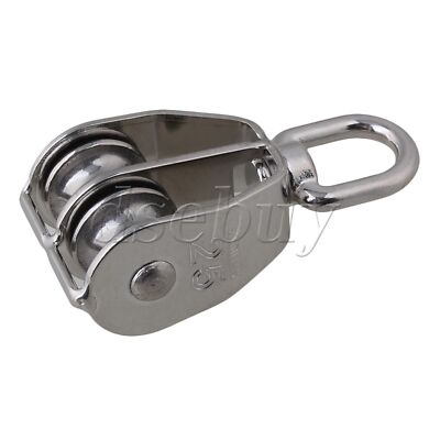 Double Pulley Block Hardware Double Wheel Swivel Rigging Lifting Wheel ...