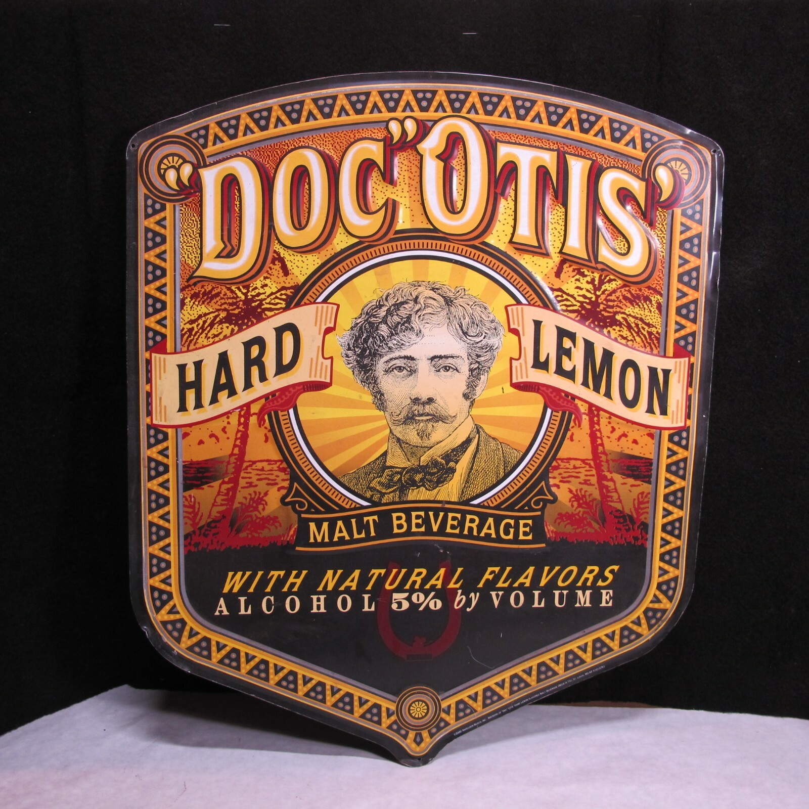 2000 Vintage Metal Embossed Doc Otis Hard Lemon Malt Beverage Idaho ...