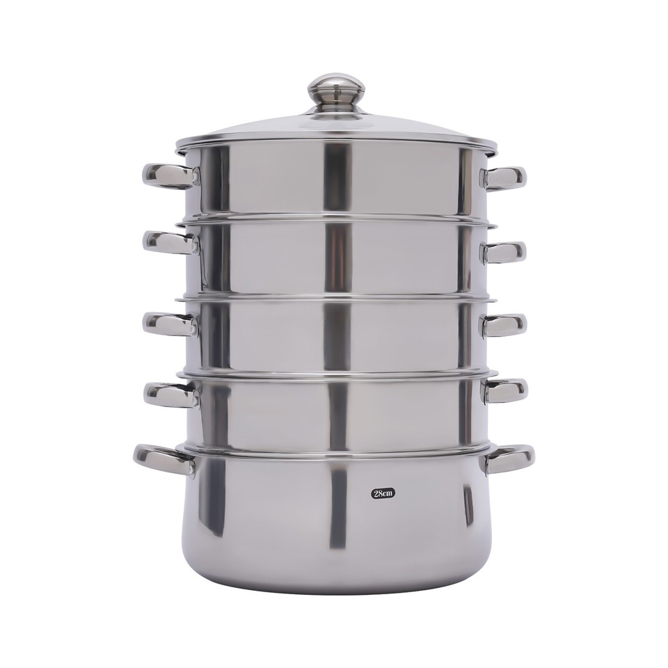 5 Layers 28cm Pot Steamer Multi-Layer Cookware Pot Cookware Stainless ...