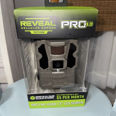 Tactacam REVEAL PRO 3.0 No-Glow GPS Cellular Trail Camera RV-TC-XPRO3 ...