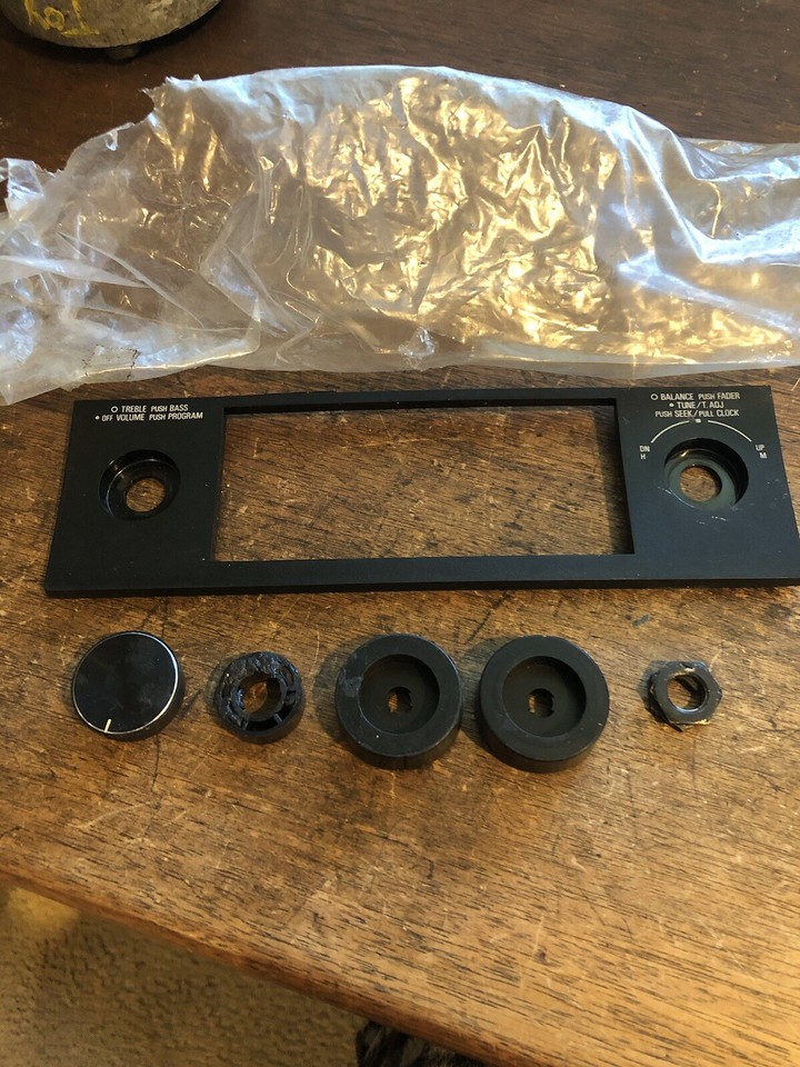 NEW VINTAGE ALPINE CAR AUDIO STEREO FACEPLATE KNOB OLD SCHOOL VERY RARE ...