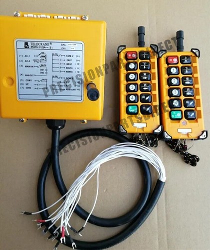 For new Double Emitter Hoist Crane Radio Wireless Remote Control DC 12V ...