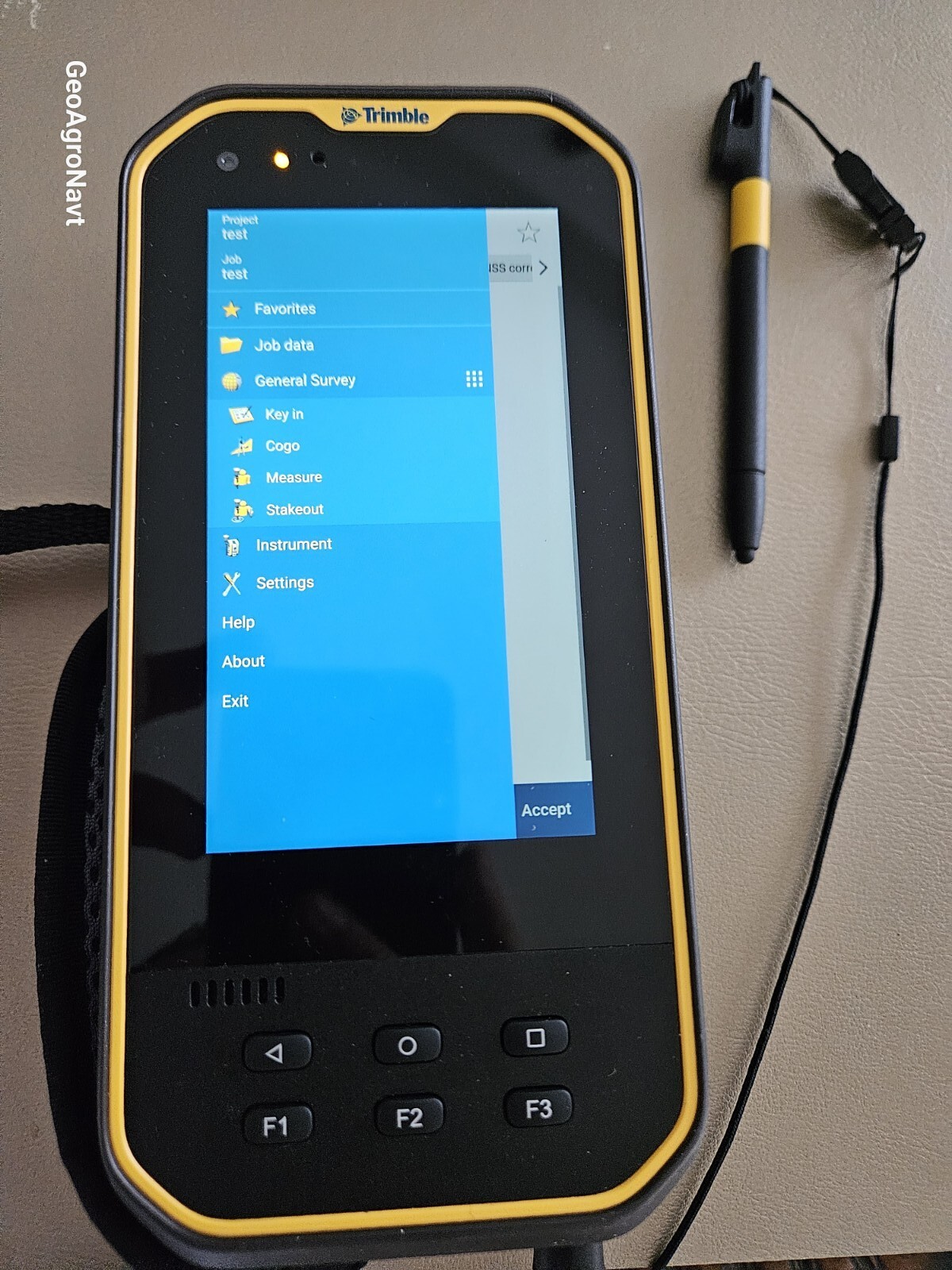 Tablet Trimble Nomad 5 BT,WIFI,4G, TAccess 2024 (Robotic+GNSS)+Roads ...
