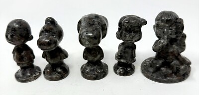 5 Piece Yooperlite Crystal Peanuts Cartoon Characters Set 2.25”-2.5” UV ...