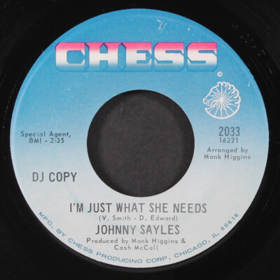 JOHNNY SAYLES: i'm just what she needs / lilly mae CHESS 7" Single 45 ...