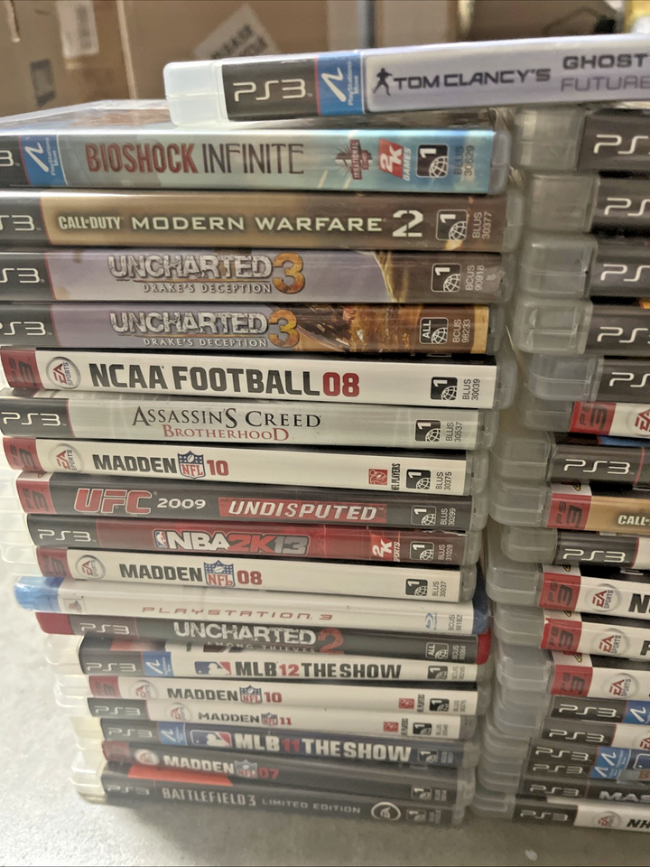 Lot of 75 Playstation 3 PS3 Games in Cases Bulk Wholesale Lot | eBay