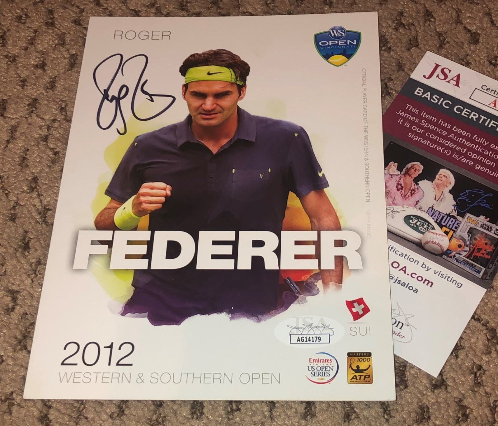 Roger Federer Autographed Memorabilia | Signed Photo, Jersey ...