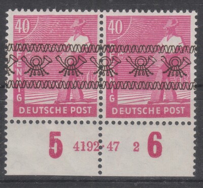 40 Pf Band HAN 4192.47 2, postfrisch einwandfrei, seltene HAN! | eBay.de