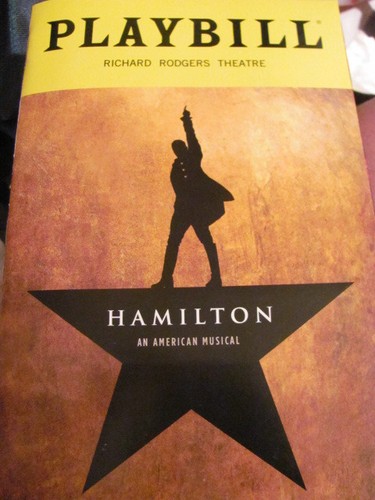 HAMILTON Playbill Broadway Musical Alexander AUSTIN SCOTT JAMES MONROE ...