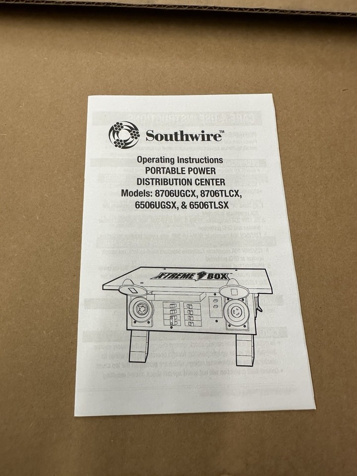 Southwire X-Treme Box 019703r02 Temporary Power Distribution | eBay