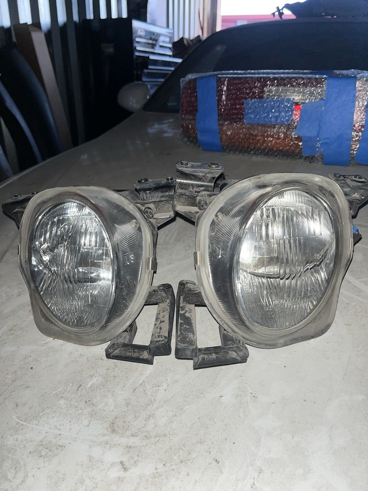 92-00 Lexus SC300 SC400 Inner High Beams Headlights LH & RH GLASS Lense ...