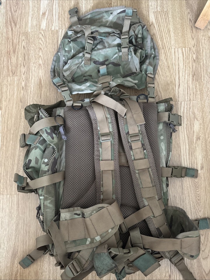 British Army Issue MTP Camo Multicam 45L DCC Radio Daysack/Bergen ...