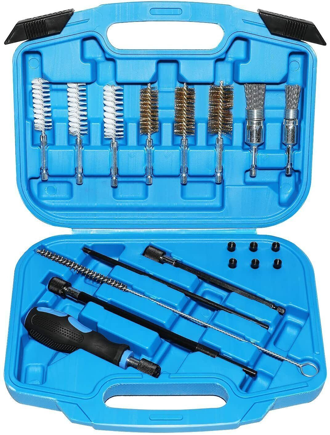 19pc Injector Seat Brush Cleaner Cleaning Tool Kit For Diesel Engines ...