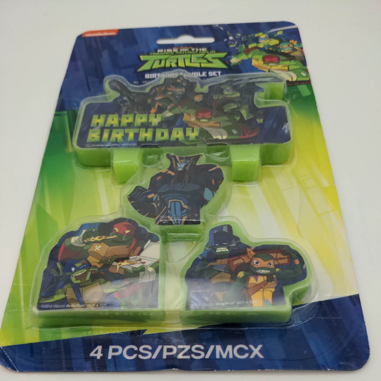 Teenage Mutant Ninja Turtles Candles 4pcs Cake Cupcake Decoration ...