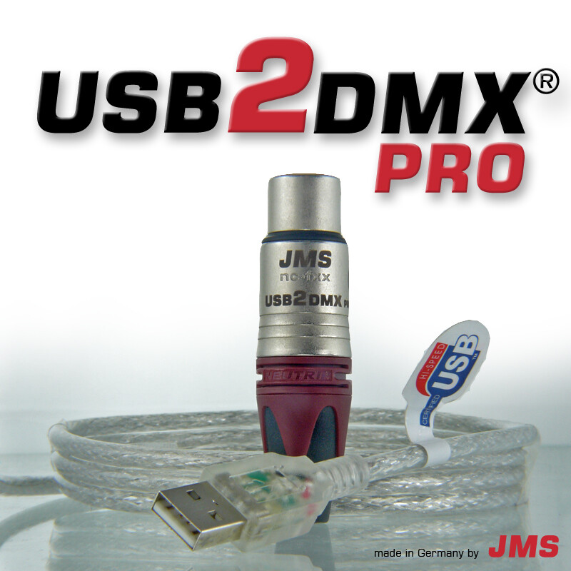USB2DMX PRO JMS USB Controller Interface 512 DMX channels 3 years ...