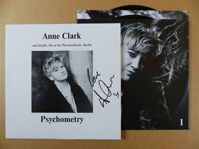 ANNE CLARK signed Autogramm signiert auf "PSYCHOMETRY" Vinyl ...