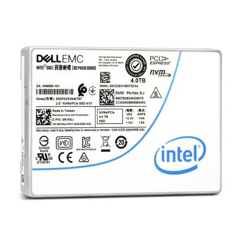 100% Drive Health DELL EMC DC P4510 Series 4.0TB SSDPE2KX040T8T 2.5 ...