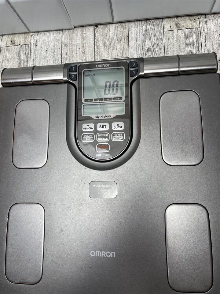 Omron Healthcare HBF-514C Body Mass Index Scale Full Sensor w HBF514C ...