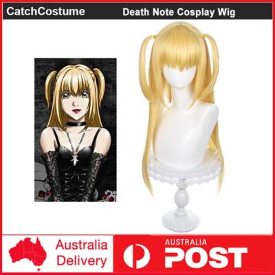 Anime Death Note Misa Amane Cosplay Wig Womens Long Straight Bangs ...
