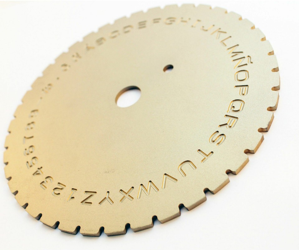Single Line Block, Inside Ring Engraving Machine -Letter Type Dial Font ...