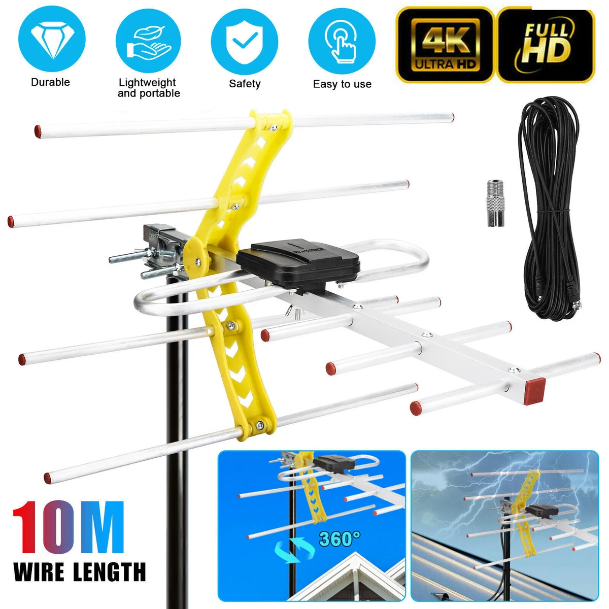 Uhf Vhf Antenna 100 Miles