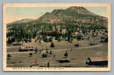 Bailey CO Platte Canon Railroad C&S Railway Colorado~Antique Train ...