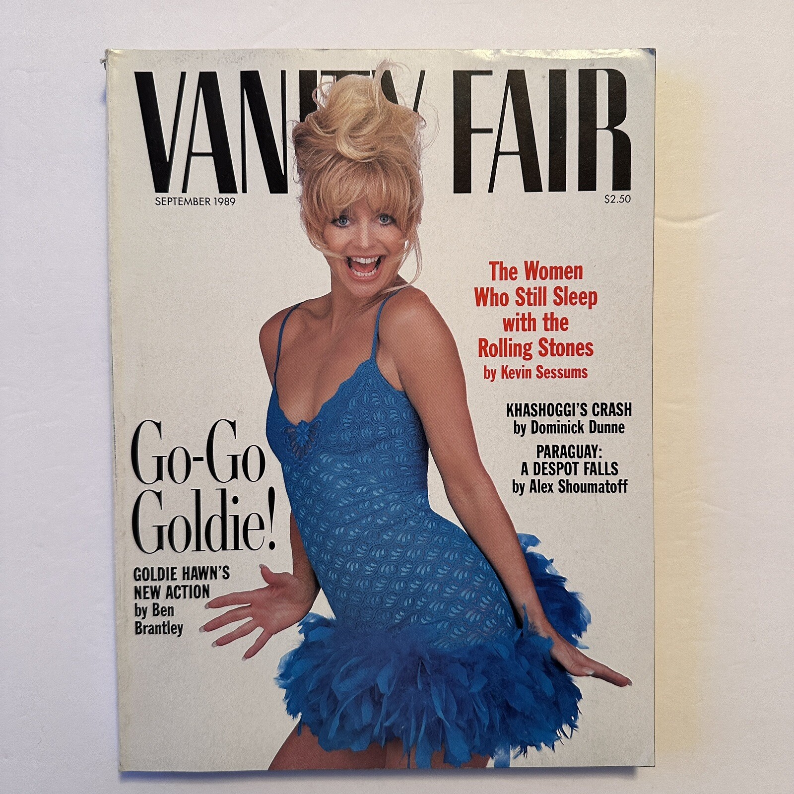 VANITY FAIR Magazine September 1989 GOLDIE HAWN Jerry Hall Patti Hansen ...
