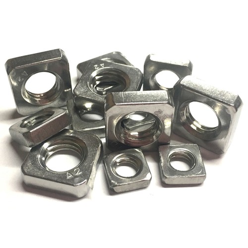 M2.5 M3 M4 M5 M6 M8 M10 THIN Square Nuts - A2 Stainless Steel - Type ...