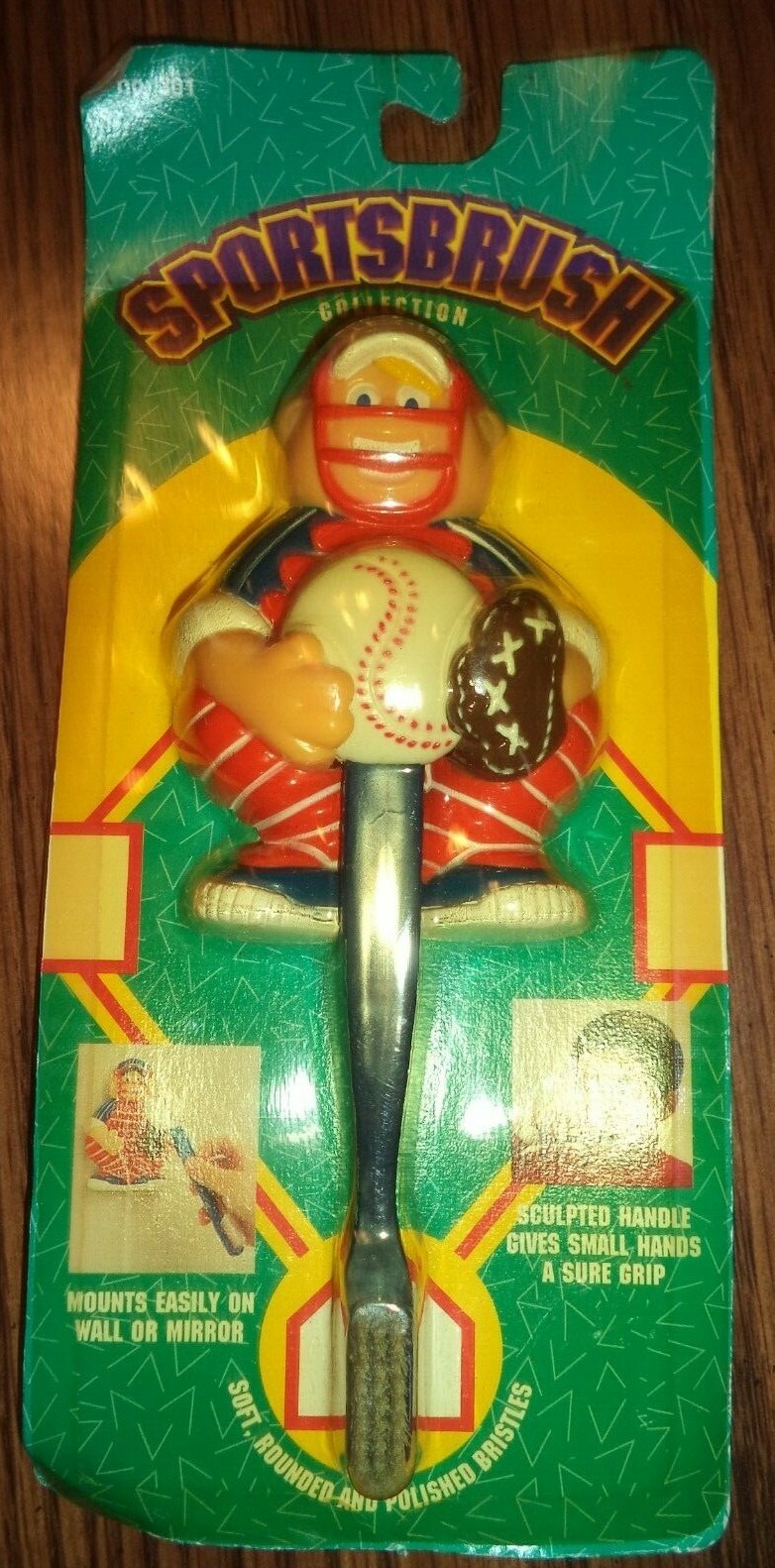 VTG 1992 Baseball Toothbrush By Zooth # 301 Collectible Sportsbrush ...