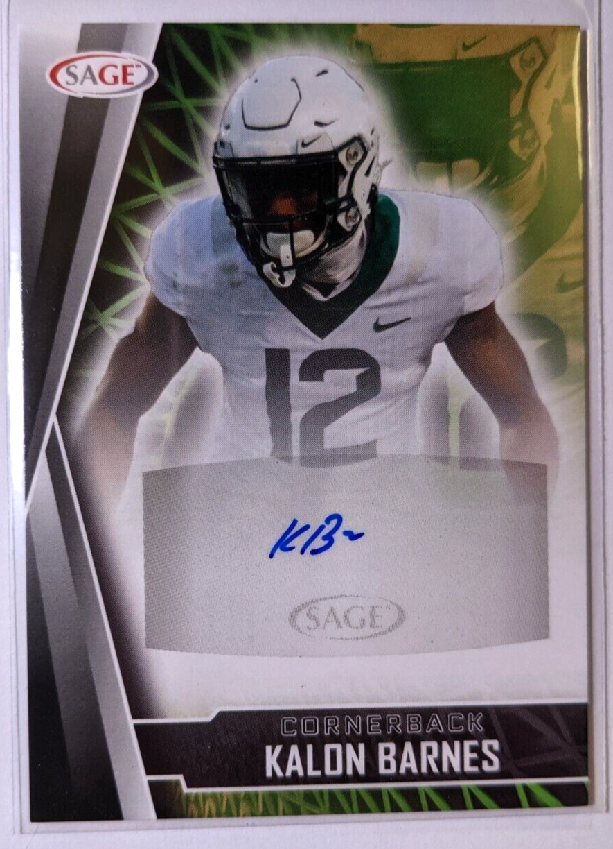 2022 SAGE HIGH SERIES BLACK AUTO KALON BARNES | eBay