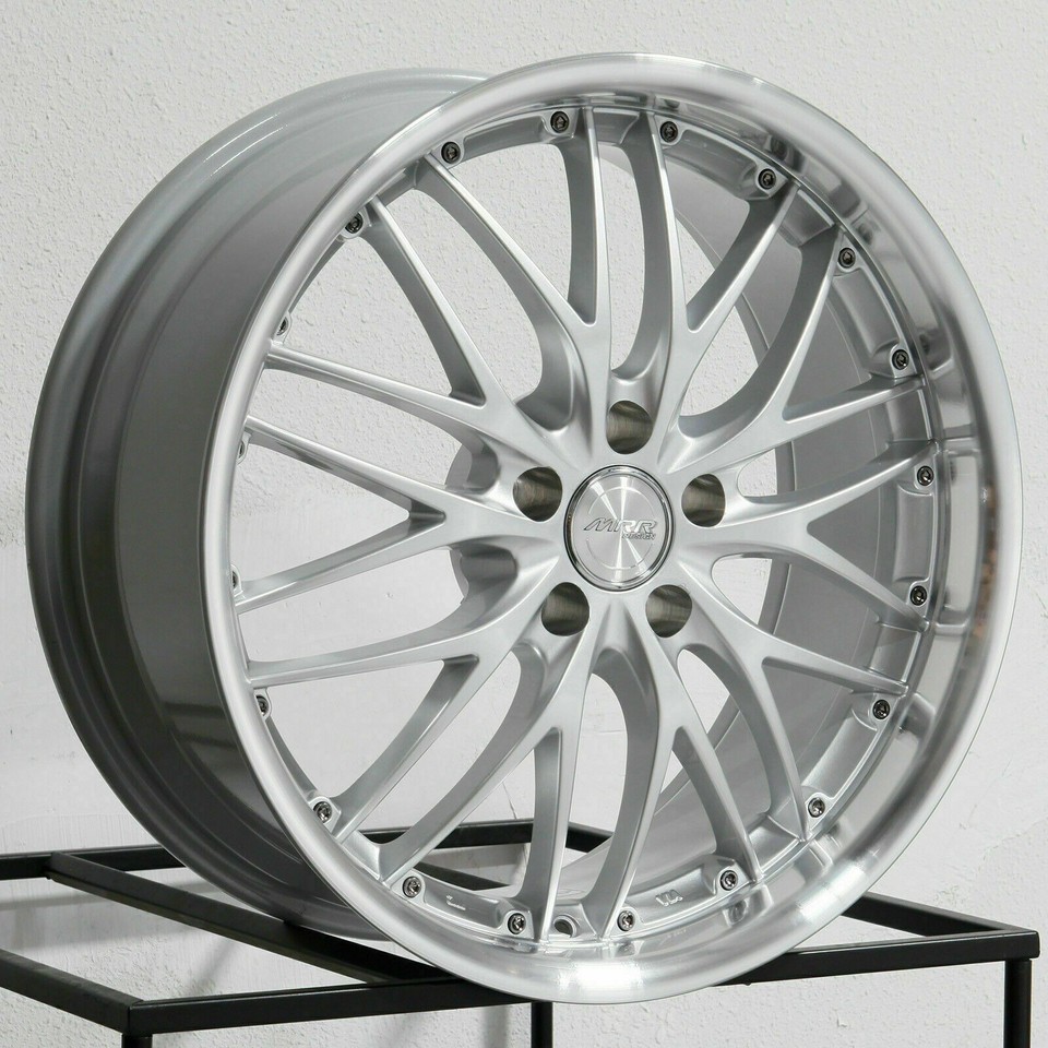 MRR GT1 Mesh Silver Wheels For Chrysler Crossfire 18x8.5/19x9.5 5x112 ...