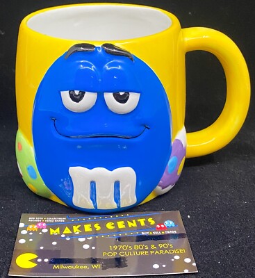 Mars M&M’S Blue & Yellow Easter Egg Coffee Mug/Cup Candy Collectible | eBay