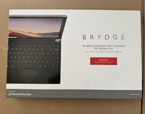 Wireless Keyboard Touchpad for Surface Pro 4,5,6,7 12.3 Pro+ Brydge ...